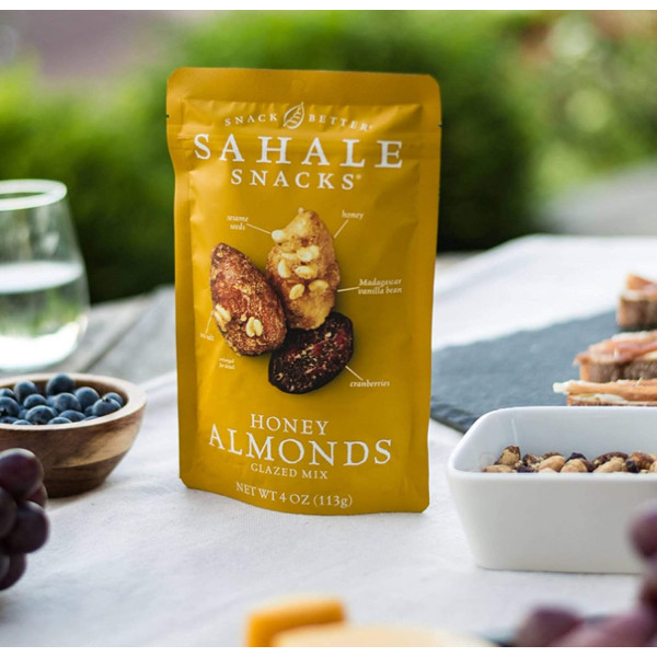 Sahale Snacks Glazed Mix, Honey Almonds, 4 Oz