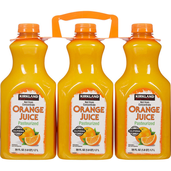 Kirkland Signature Orange Juice, 59 fl oz, 3 ct