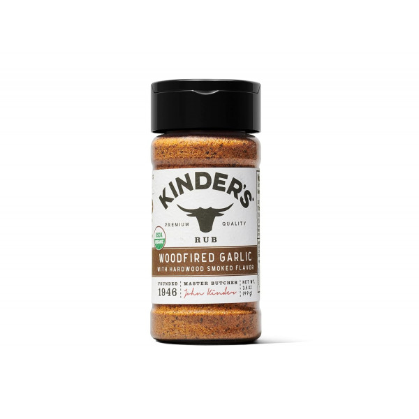 Kinder's Organic Woodfired Garlic Rub, Premium Quality Seasoning, MSG ...