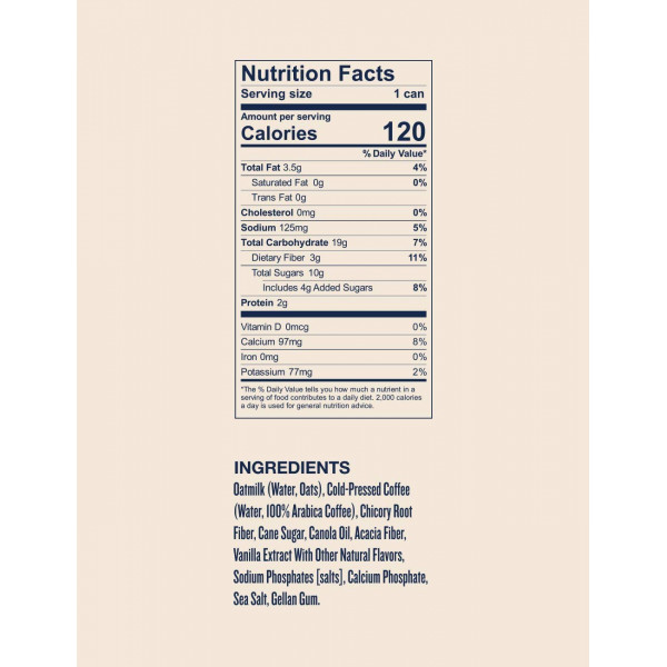 La Colombe Oatmilk Draft Latte, Plant-Based, Dairy-Free, Grab And Go ...