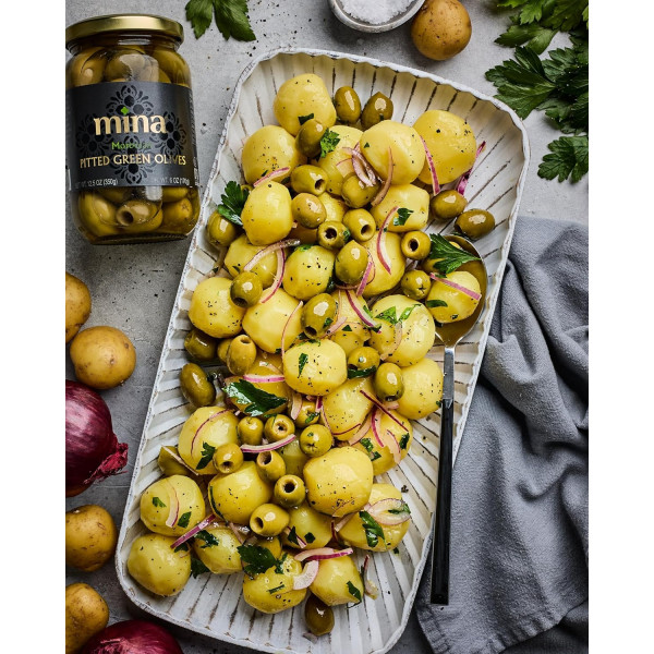 Mina Pitted Green Olives, Premium Handpicked and Naturally Cured ...